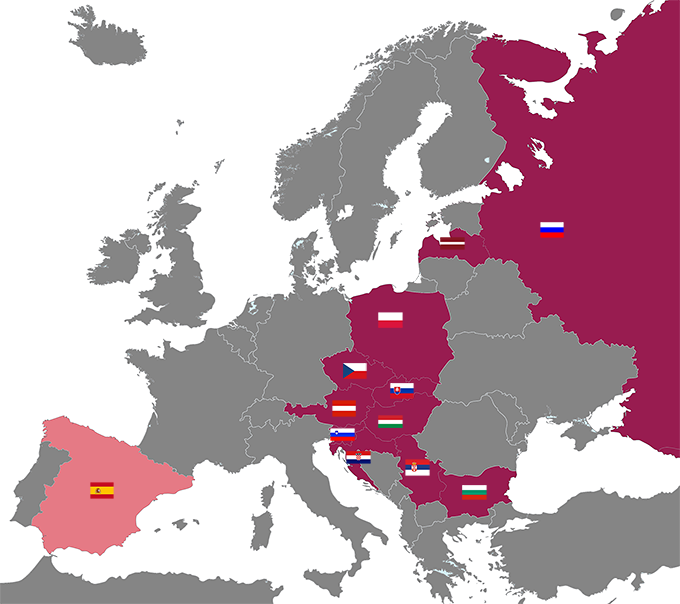 Partcipating countries - POPE-Study
